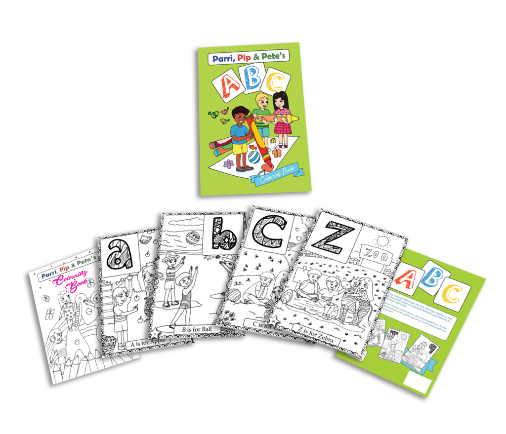 Colouring Books – Parri, Pip and Pete